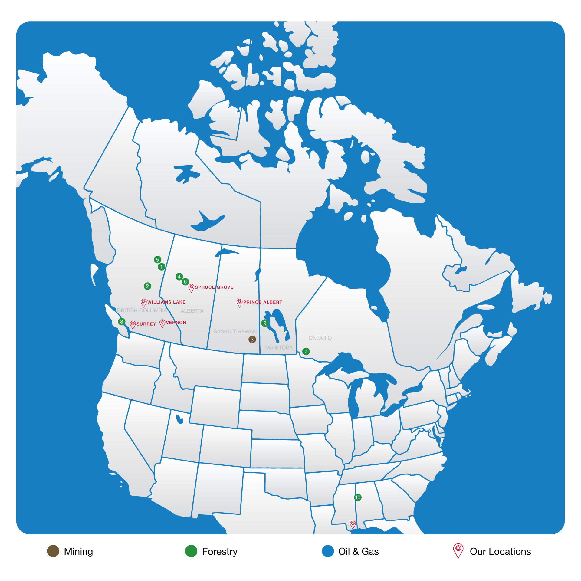 Service Locations – Allied Blower